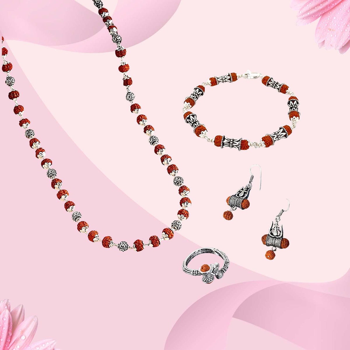 Buy Genuine 925 Silver Rudraksha Chain Designs Online – Khushbu Jewellers